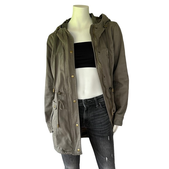 Jackets & Coats | Oversized Chore Cargo Utility Army Green Military ...